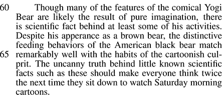 ACT Reading Practice Test 128: Natural Science - Those Jellystone Bears ...
